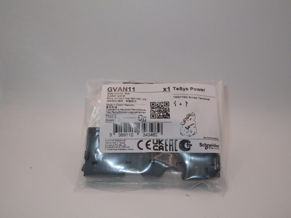 SCHNEIDER GVAN11 Auxiliary contact block. - STC Industrial Services