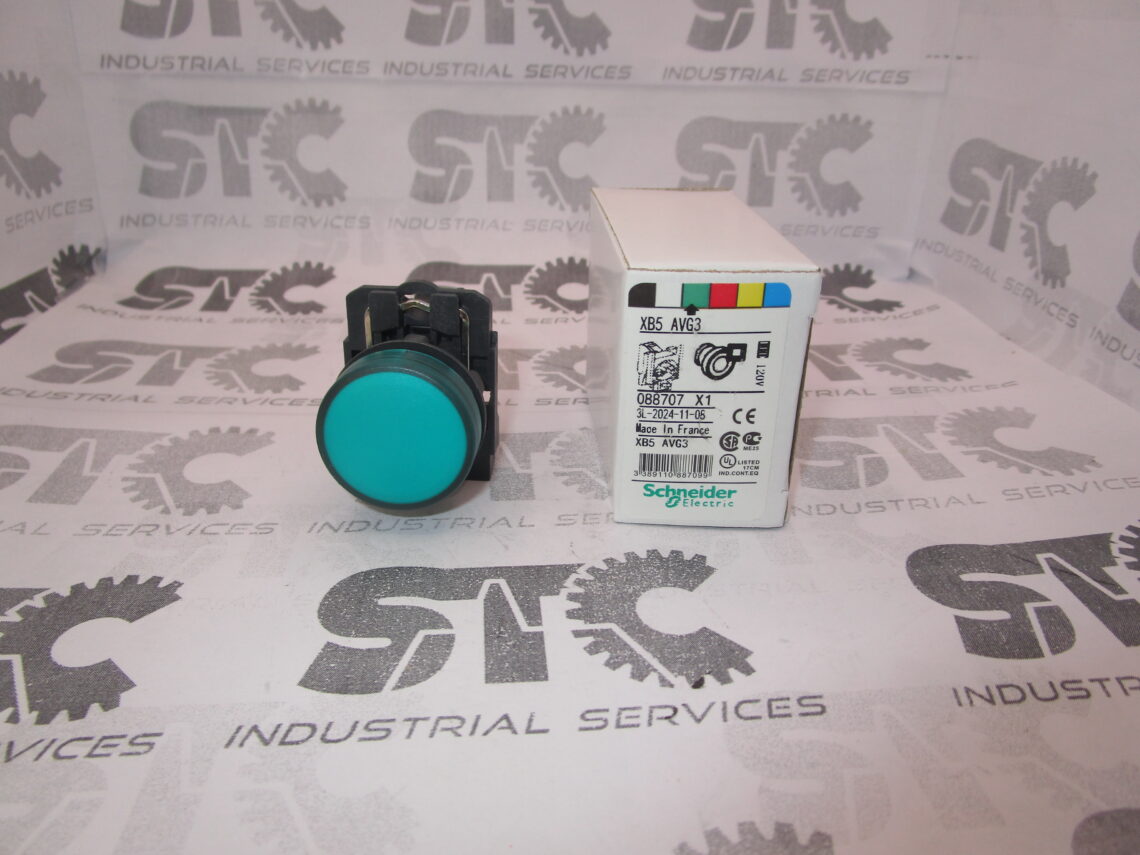 SCHNEIDER XB5AVG3 Harmony 22mm GREEN Pilot light Universal LED. - STC ...